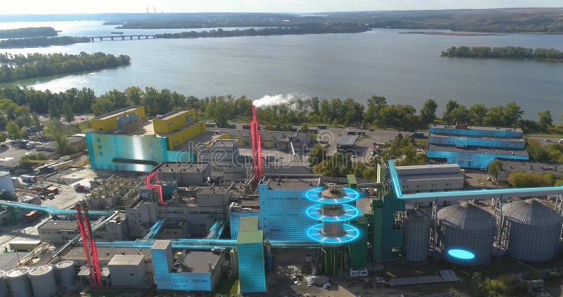 Smart Food Processing Plant. Food Processing Plant Concept. Food ...