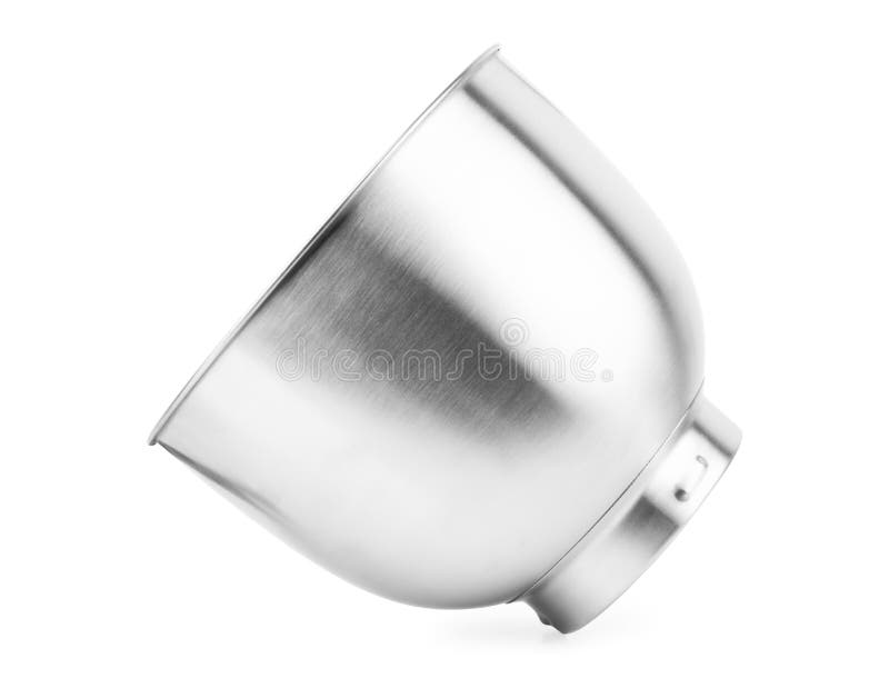 Food Processor Isolated on White Background. Modern Stainless Steel ...