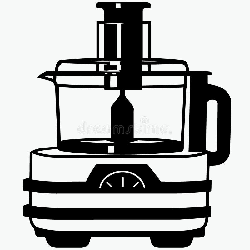Food Processor Black White Stock Illustrations – 465 Food Processor ...