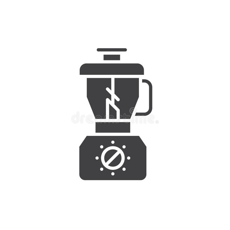 Food Processor Glyph Icon. Linear Style Sign for Mobile Concept and Web ...