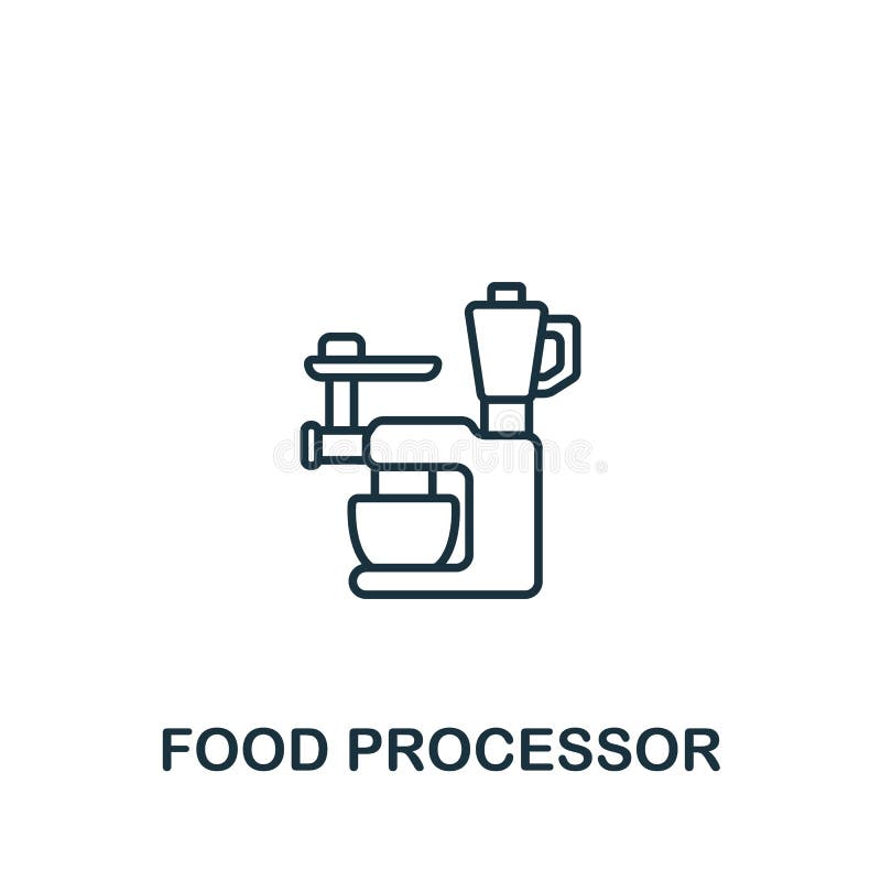 Food Processor Icon. Line Simple Icon for Templates, Web Design and ...