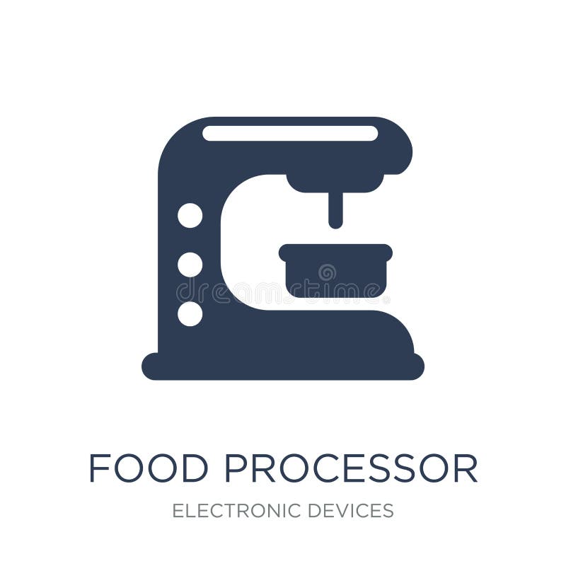 Food Processor Icon. Trendy Flat Vector Food Processor Icon on W Stock ...