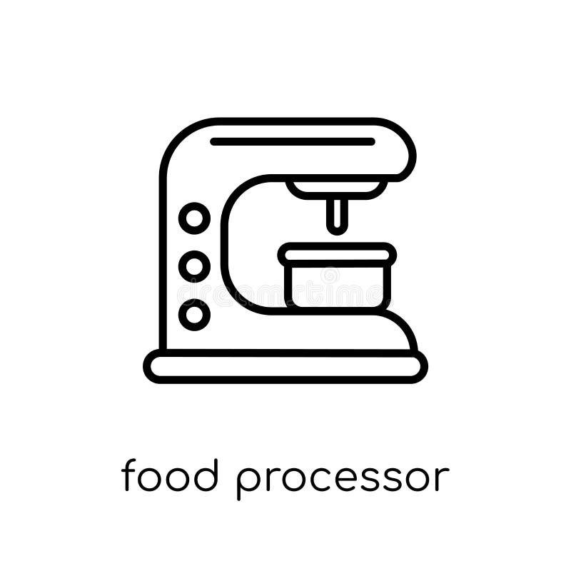 Food Processor Icon. Trendy Modern Flat Linear Vector Food Processor ... Food Processor Icon. Trendy Modern Flat Linear Vector Food Processor ...