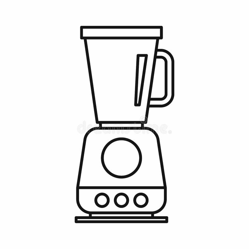 Food Processor, Mixer, Blender Icon, Outline Style Stock Vector ... Food Processor, Mixer, Blender Icon, Outline Style Stock Vector ...