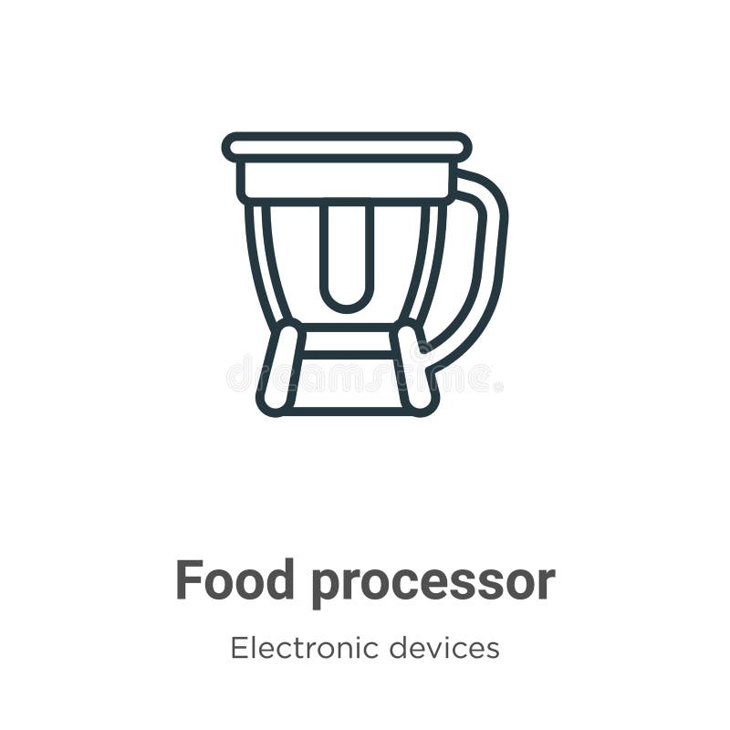 Food Processor Black White Stock Illustrations – 465 Food Processor ...