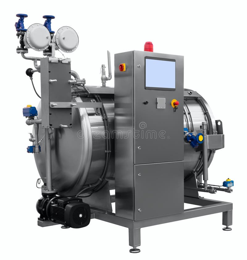 Food Production Line, Heating and Hot Cooking Drying Machine. Stock ...