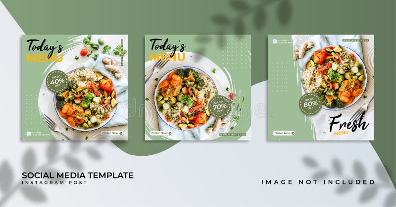 Food promo stock photo. Image of vector, media, discount - 228417250