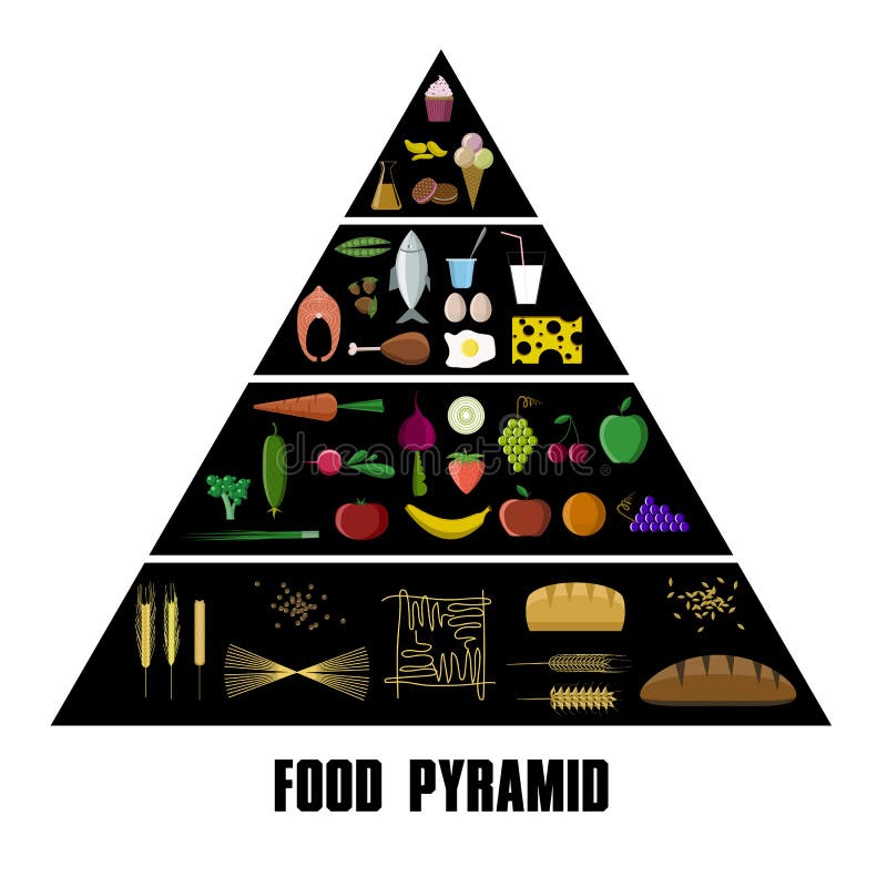 Food Pyramid Infographic Stock Illustrations 773 Food Pyramid