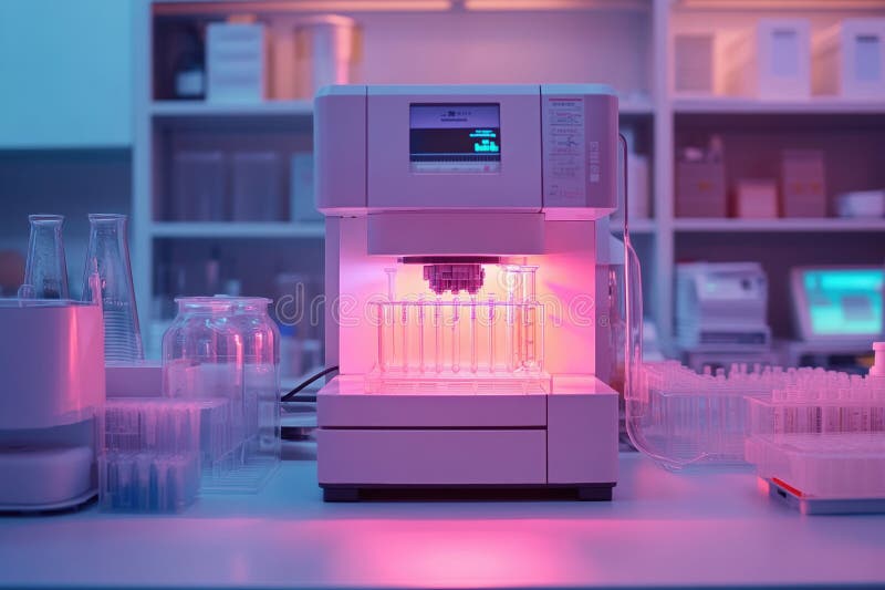 Food Quality Testing, a Chromatography Machine in the Food Quality Lab ...