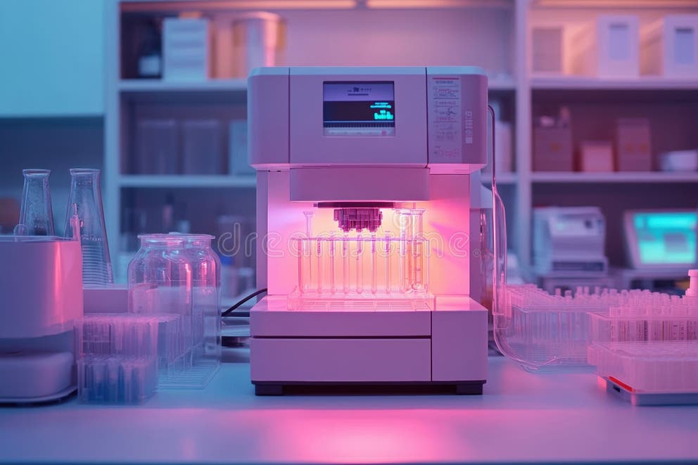 Food Quality Testing, a Chromatography Machine in the Food Quality Lab ...