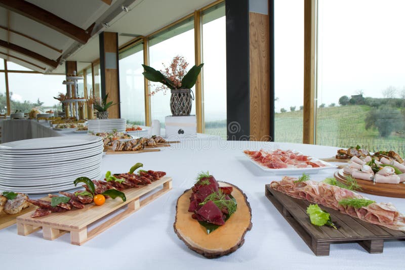 Food ready on a table stock photo. Image of eggplant - 92018378