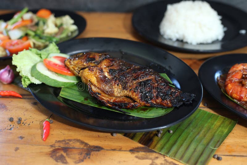 Food is Ready To Be Served Which is Designed on the Table Stock Photo ...