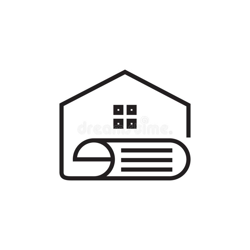 Food Recipe with House Line Logo Design Vector Stock Vector ...