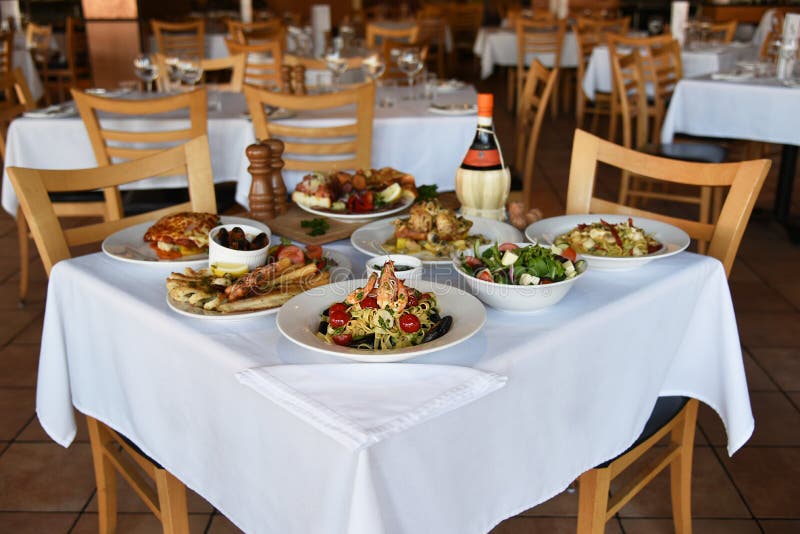 Food at restaurant stock photo. Image of steak, salt - 63260132