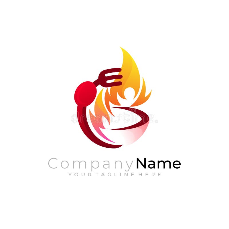 Food and Restaurant Logo Template, Hot Menu Logos Stock Vector ...