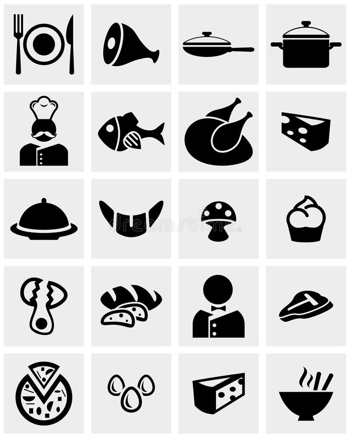 Wine Vector Icons Set on Gray Stock Vector - Illustration of food ...