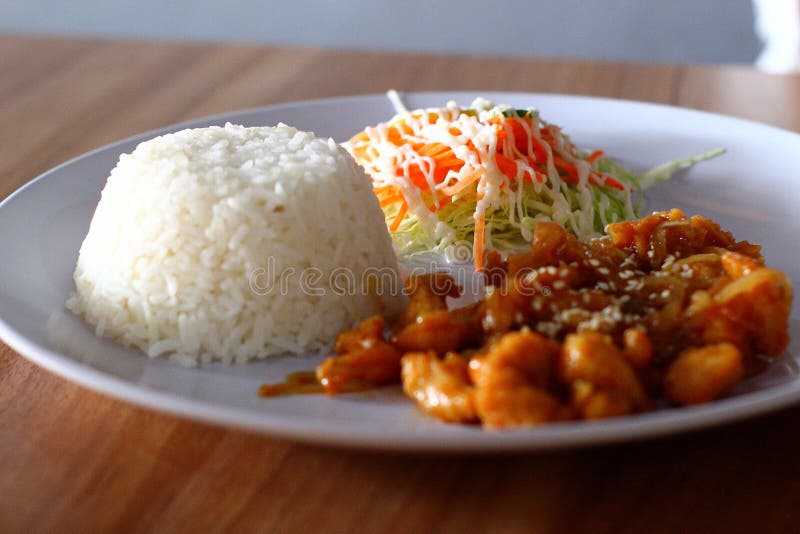 Food and rice on the table stock image. Image of garden - 193617035