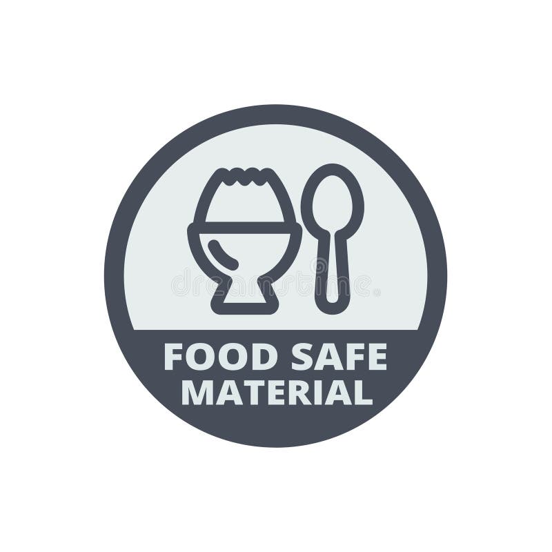 Material is Safe for Food Use Icon. Fork and Glass Simple Black Sign ...