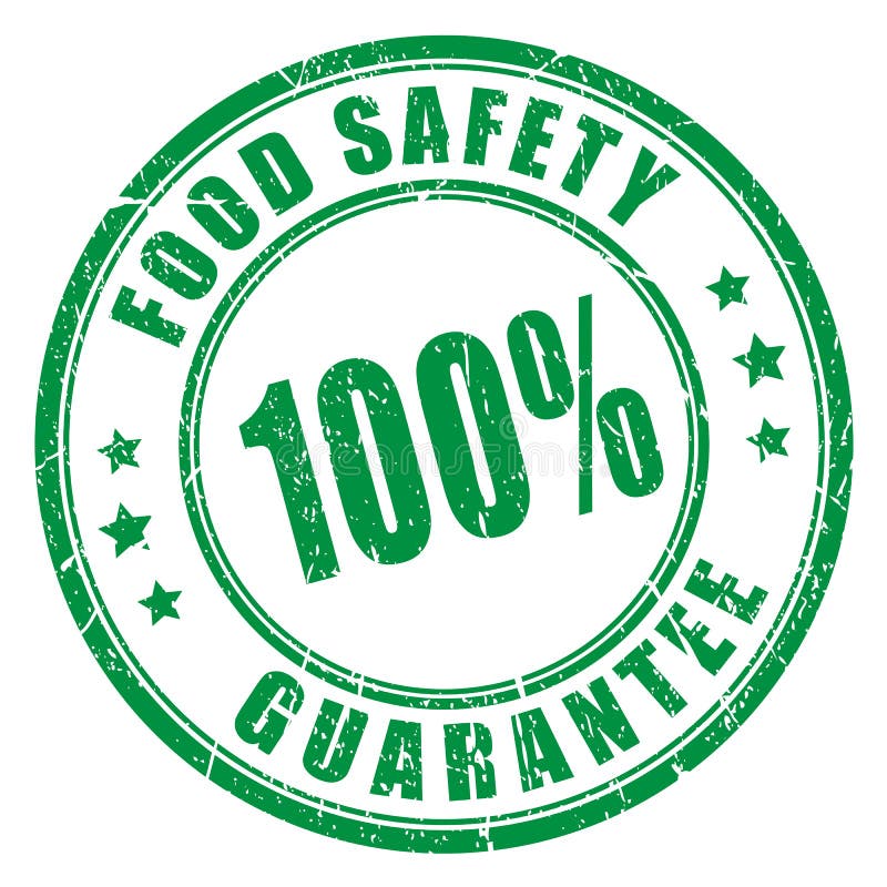 Food Safety Guarantee Rubber Stamp Stock Vector - Illustration of ...