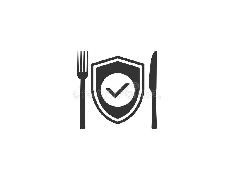 Food Safety Icon. Vector Illustration. Stock Vector - Illustration of ...