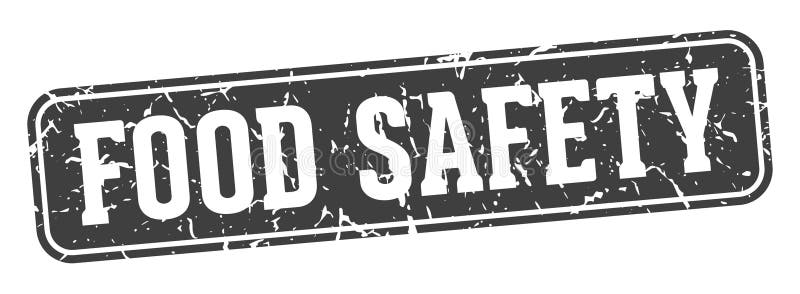 Food Safety Rectangular Sign. Food Safety Stamp Stock Vector ...