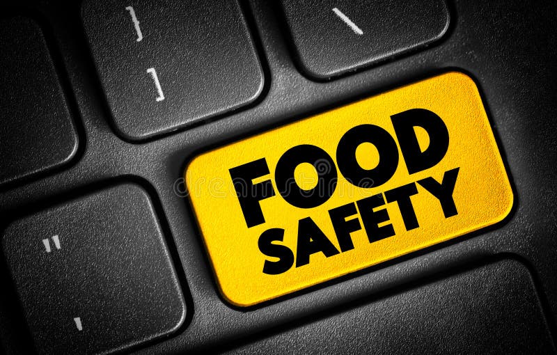 Food Safety Text Button on Keyboard, Concept Background Stock Photo ...