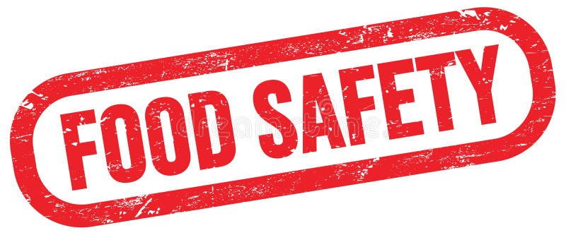 FOOD SAFETY, Text Written on Red Stamp Sign Stock Illustration ...