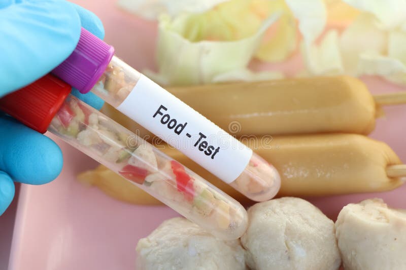Food Sample To Analyze in the Laboratory Stock Photo - Image of ...
