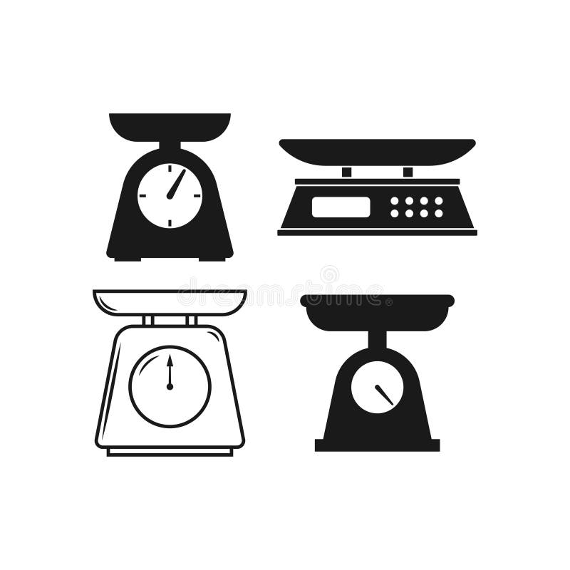 Food Scale Icon Design Template Vector Isolated Illustration Stock ...