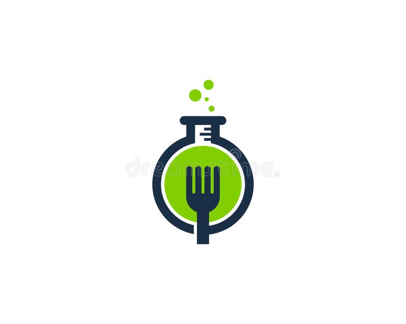 Food Science Lab Icon Logo Design Element Stock Vector - Illustration ...