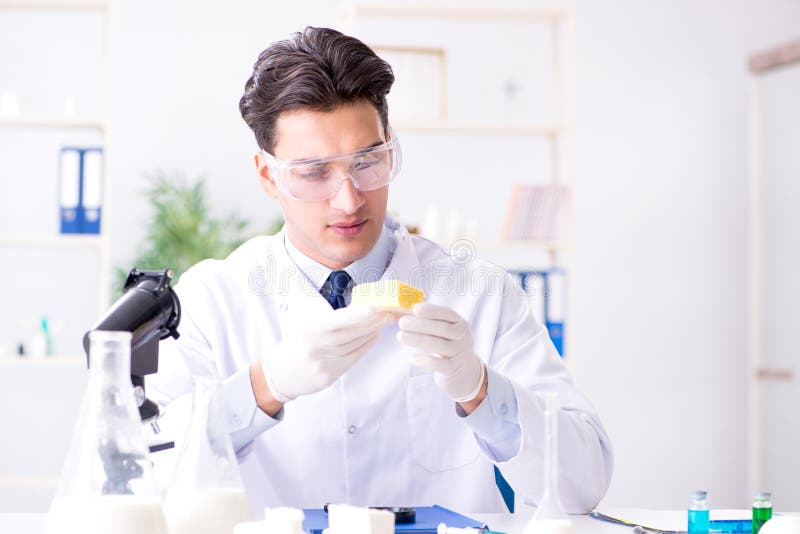 The Food Scientist Testing New Stuff in the Lab Stock Image - Image of ...