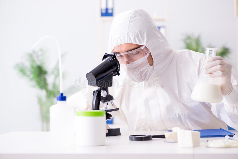 The Food Scientist Testing New Stuff in the Lab Stock Image - Image of ...