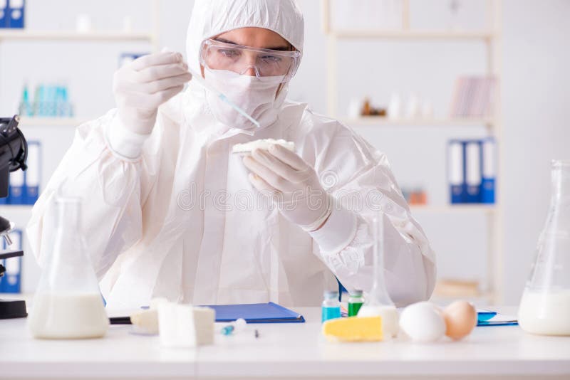 The Food Scientist Testing New Stuff in the Lab Stock Photo - Image of ...