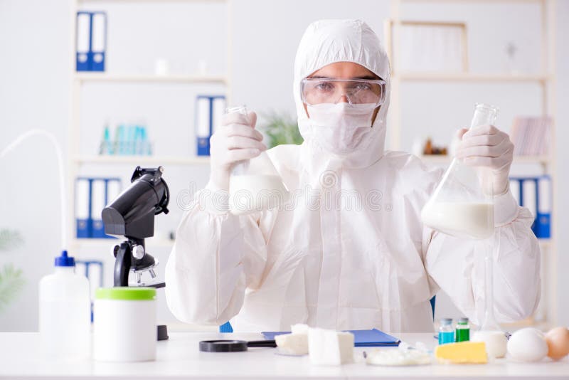 The Food Scientist Testing New Stuff in the Lab Stock Image - Image of ...