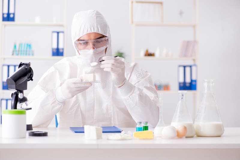 The Food Scientist Testing New Stuff in the Lab Stock Photo - Image of ...