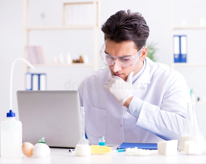 The Food Scientist Testing New Stuff in the Lab Stock Image - Image of ...