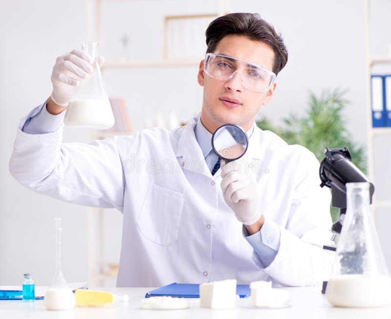 The Food Scientist Testing New Stuff in the Lab Stock Photo - Image of ...