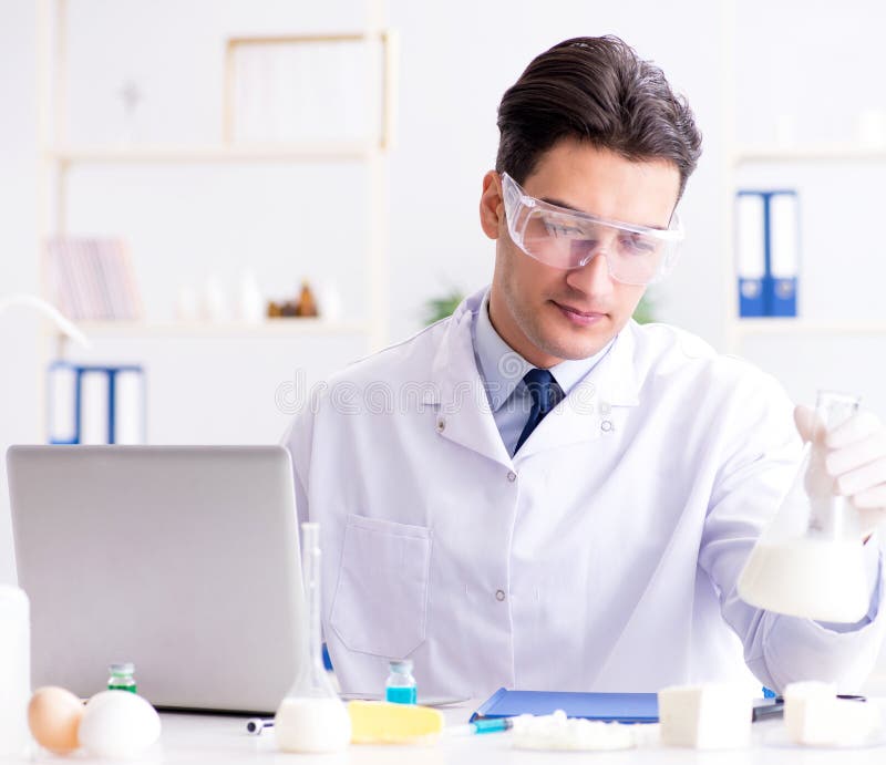 Food Scientist Testing New Stuff in the Lab Stock Photo - Image of ...