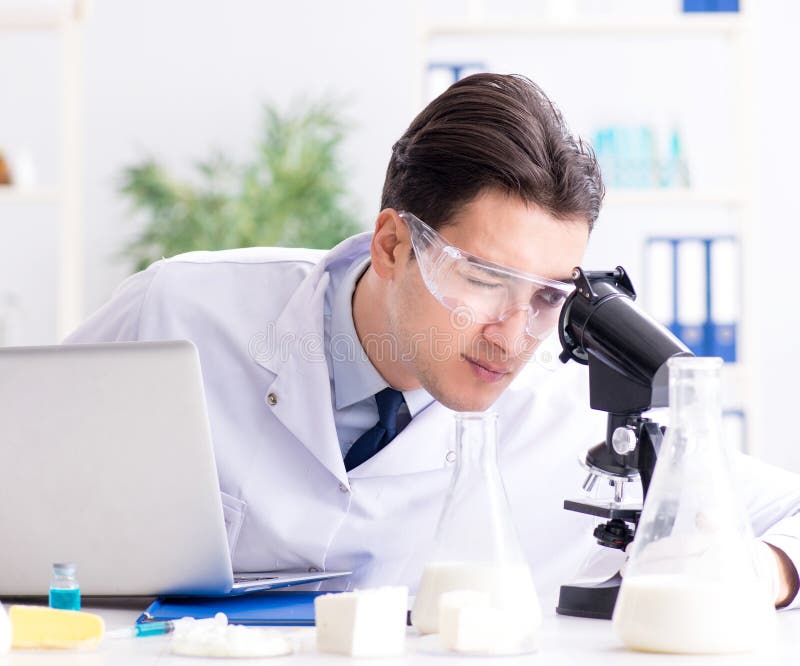 The Food Scientist Testing New Stuff in the Lab Stock Image - Image of ...