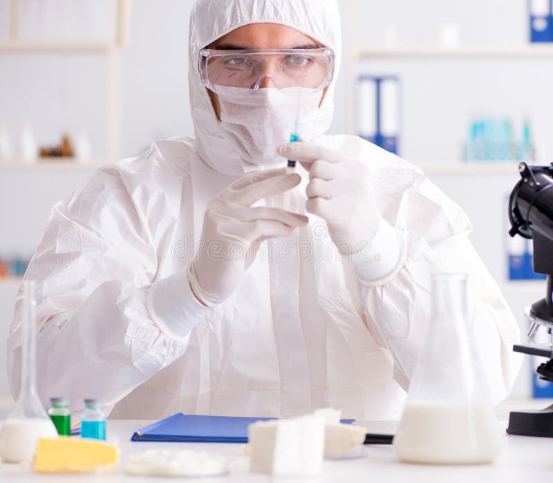 Food Scientist Testing New Stuff in the Lab Stock Image - Image of ...