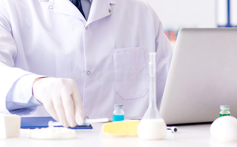 Food Scientist Testing New Stuff in the Lab Stock Image - Image of ...