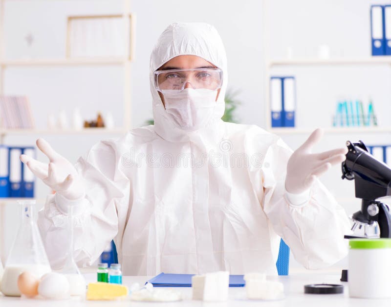 Food Scientist Testing New Stuff in the Lab Stock Photo - Image of ...