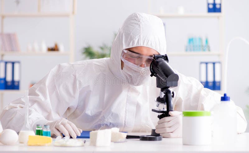 Food Scientist Testing New Stuff in the Lab Stock Photo - Image of ...