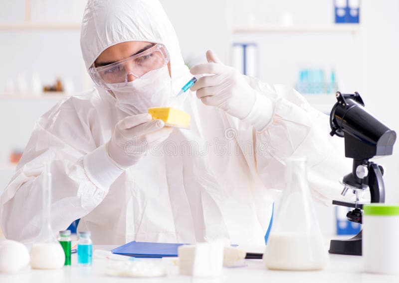 Food Scientist Testing New Stuff in the Lab Stock Photo - Image of ...
