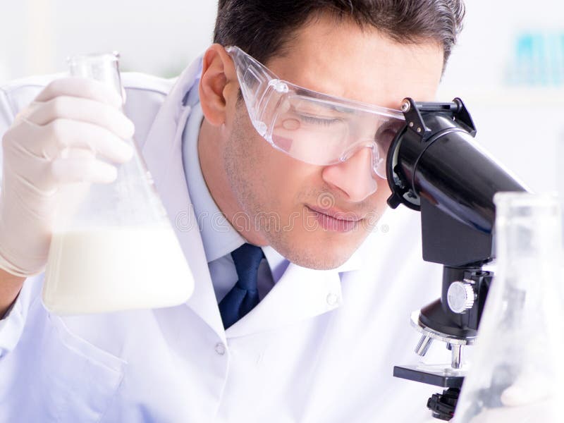Food Scientist Testing New Stuff in the Lab Stock Image - Image of ...