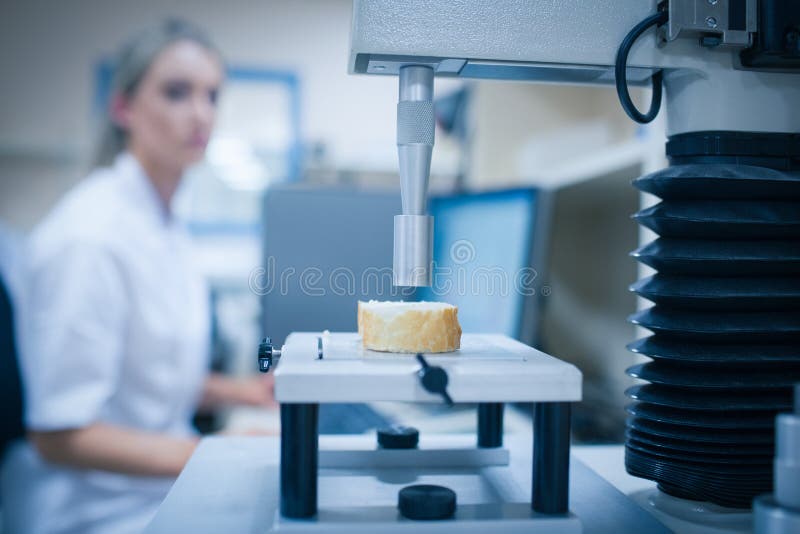 Food Scientist Using Technology To Analyse Bread Stock Image - Image of ...