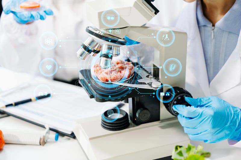 Food Scientists in Lab Coats, Testing Samples, and Analyzing Food ...