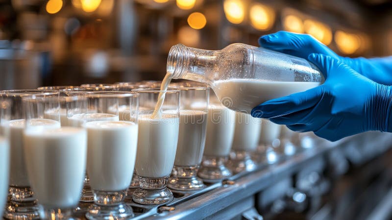 Food Scientists in the Lab are Testing Dairy Milk Samples ...