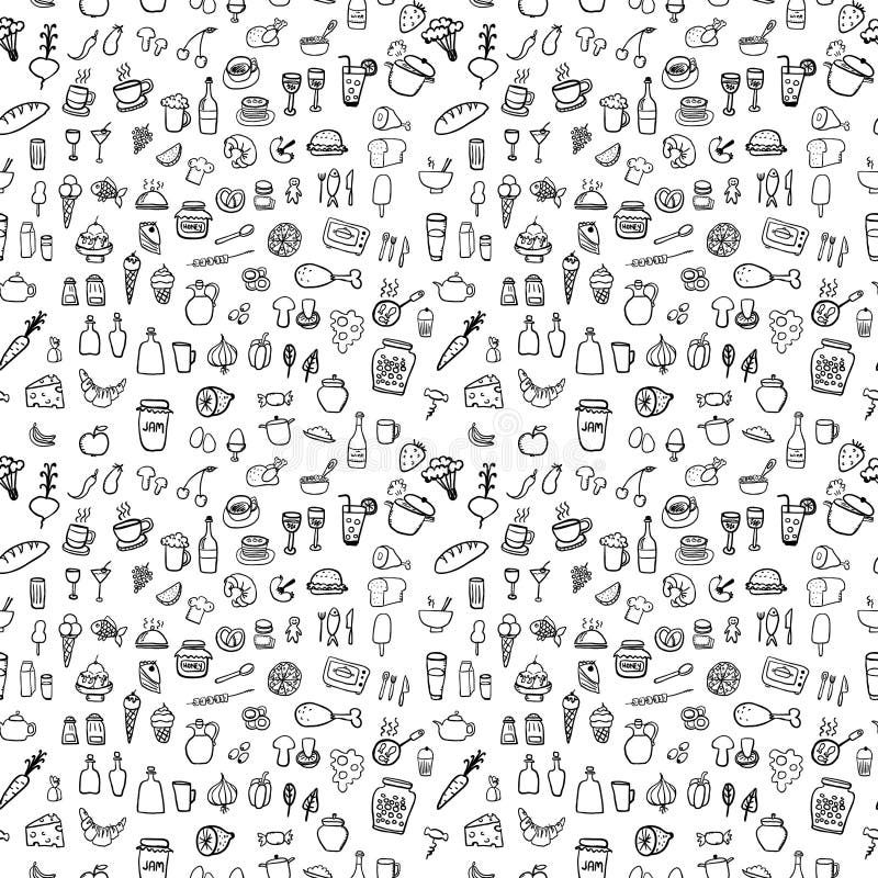 Seamless cooking pattern stock vector. Illustration of cook - 17261229