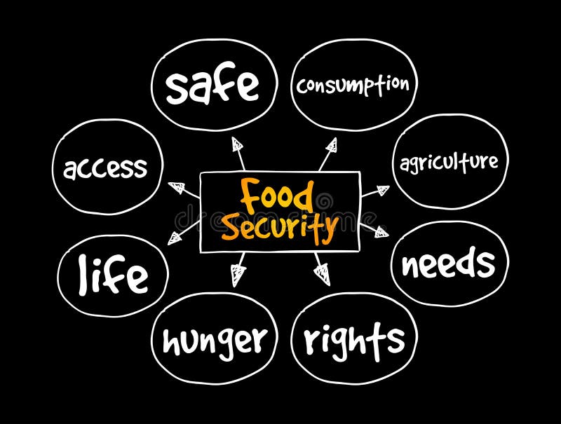 Food Security Mind Map, Concept for Presentations and Reports Stock ...